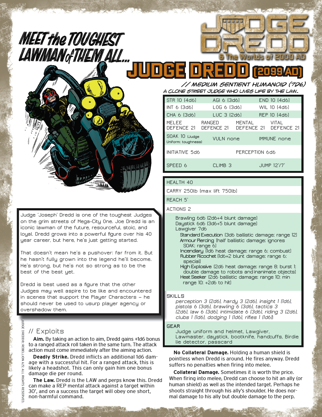 Meet Judge Dredd Himself on the Kickstarter's Final Day! | EN World D&D ...
