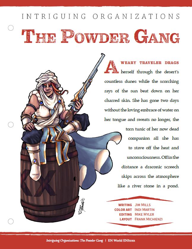 D&D 5E (2014) - EN5ider #373 - Intriguing Organizations: The Powder ...