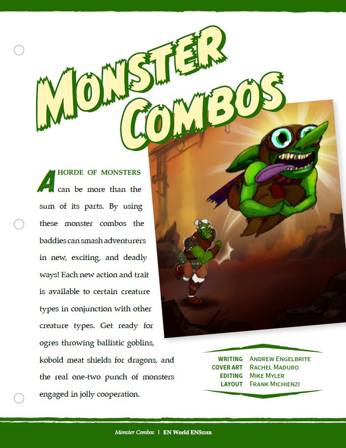 D&D 5E (2014) - EN5ider #407 - Monster Combos | EN World D&D & Tabletop ...
