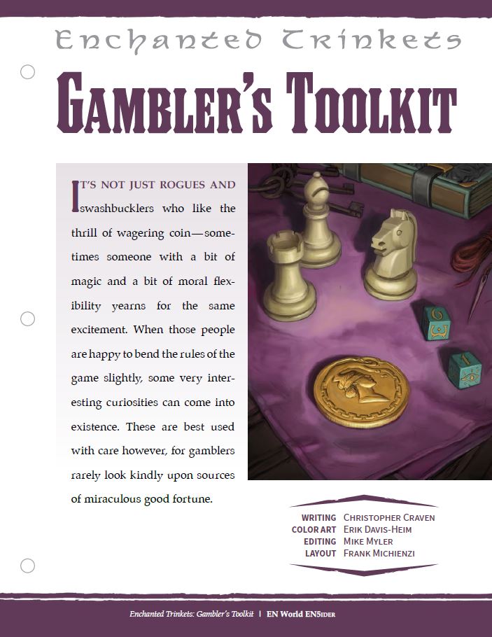 D&D 5E (2014) - EN5ider #411 - Enchanted Trinkets: Gambler's Toolkit ...
