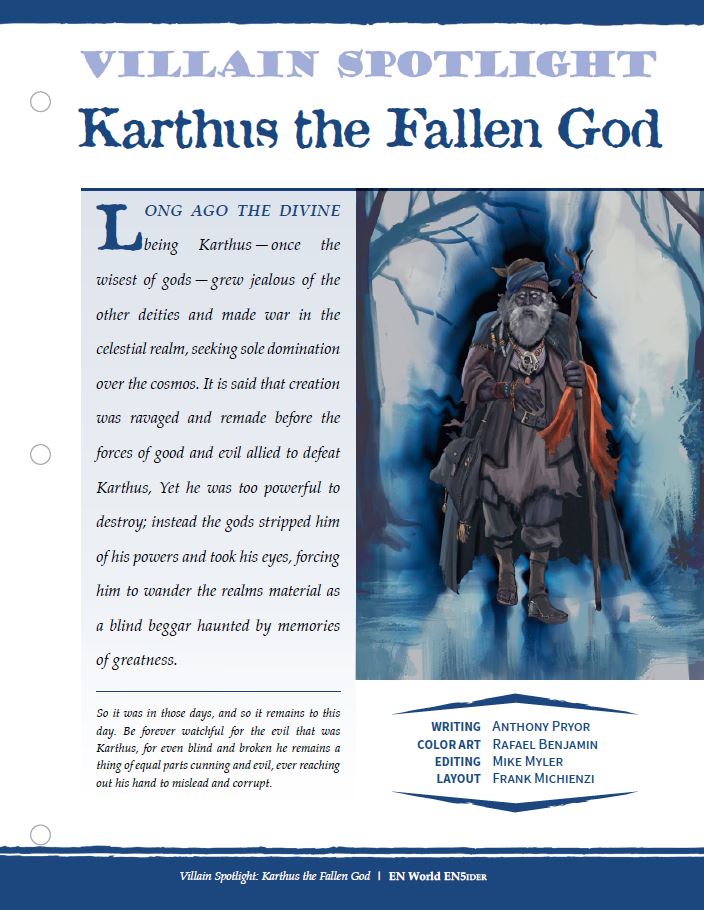 D&D 5E (2014) - EN5ider #443 - Villain Spotlight: Karthus the Fallen ...