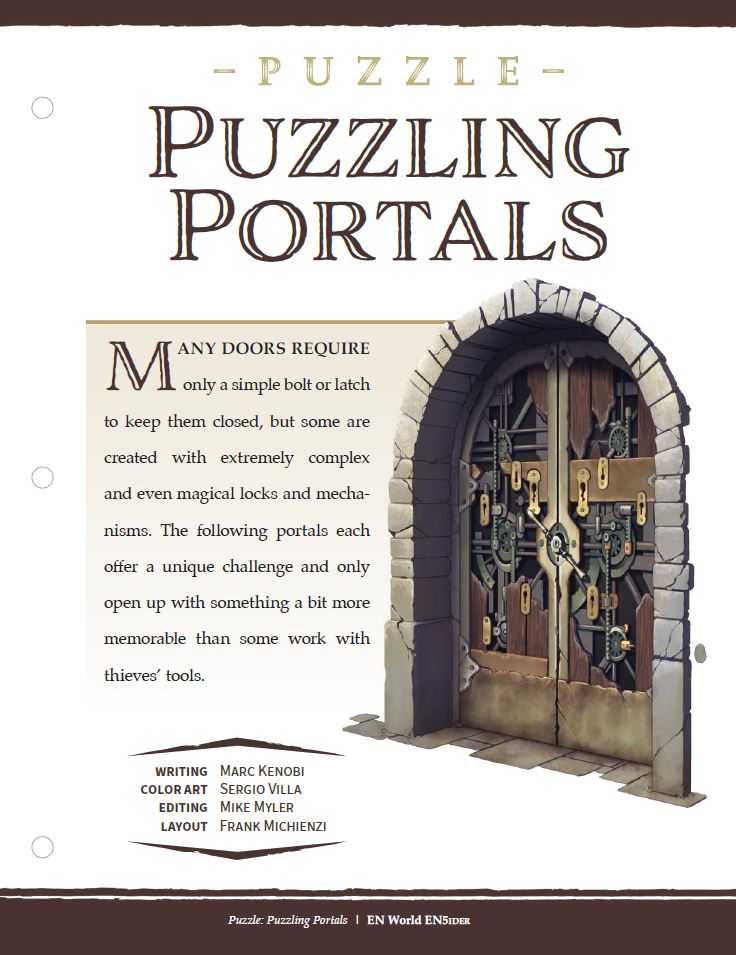 D&D 5E (2014) - 4 Doors To Make Better Dungeons | EN World D&D ...