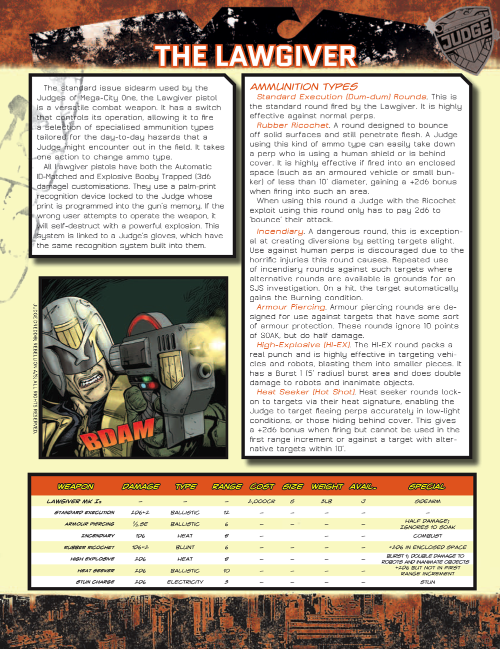 2000AD - The Lawgiver: The Judges' Iconic Sidearm | EN World D&D ...