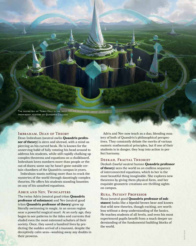 D&D 5E (2014) - Strixhaven's Quandrix College of Numeromancy | EN World ...