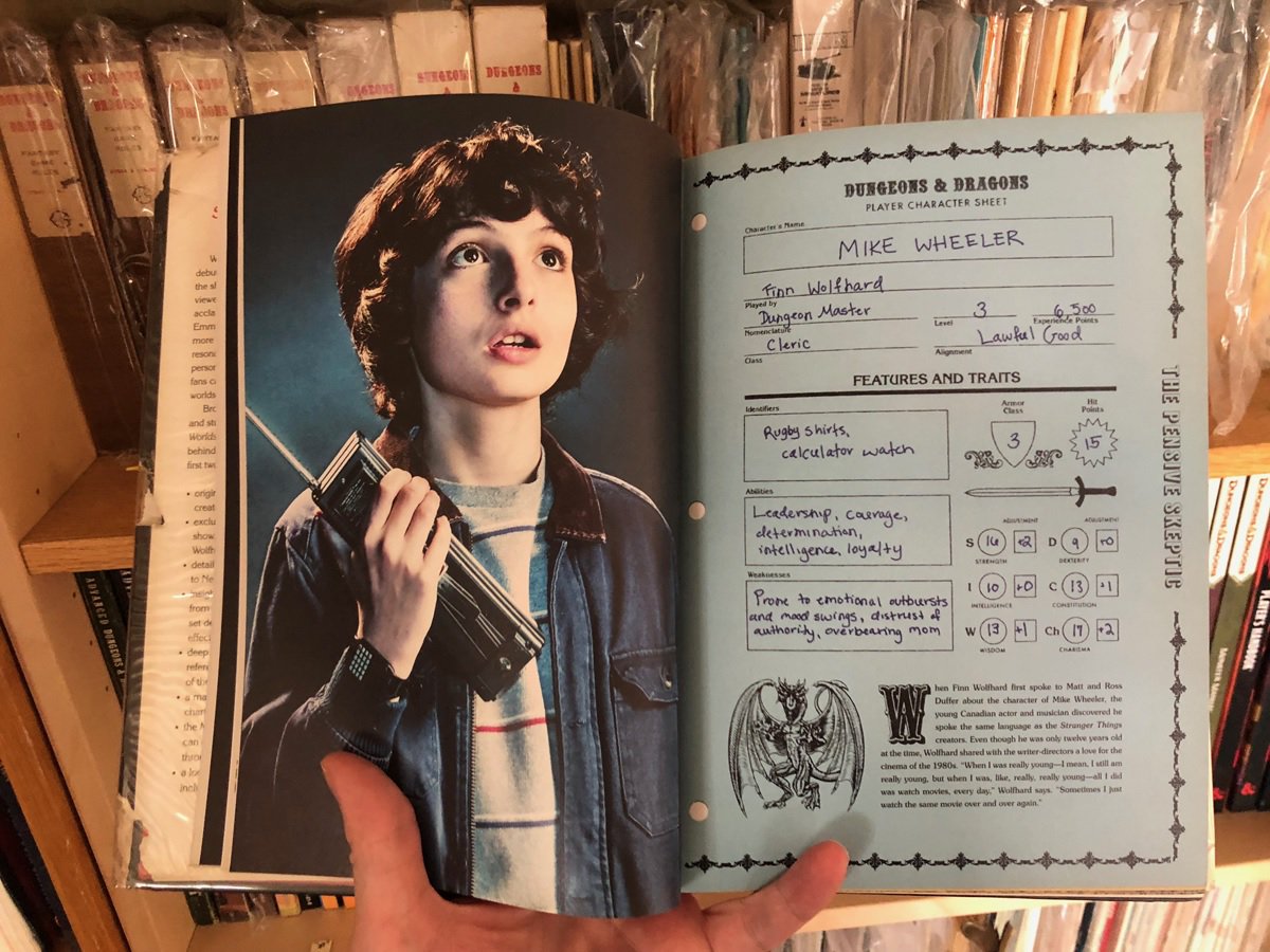 Stranger Things Companion Book Features D&D Character Sheets | EN World ...
