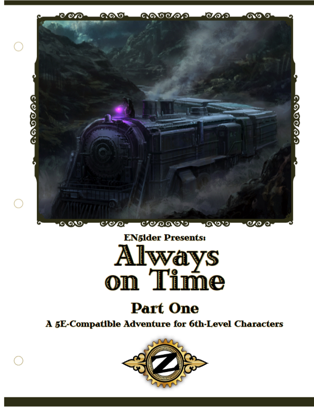 ZEITGEIST #4 (Part 1) - Always On Time (5E) | EN World D&D & Tabletop ...