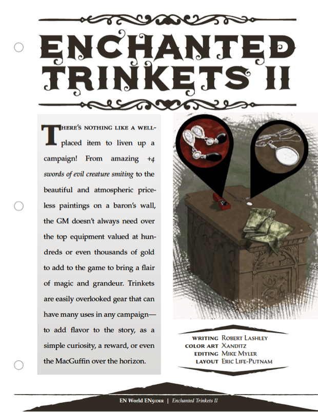 Enchanted Trinkets II: Minor Curios For Your 5E Game | EN World D&D ...