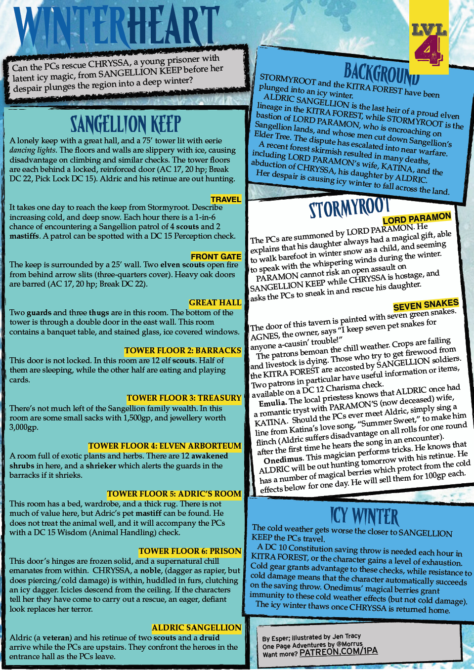 One Page Adventure: Winterheart | EN World Tabletop RPG News & Reviews