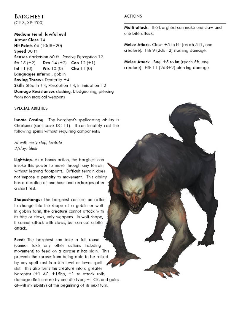 GRAZZT and a BARGHEST! 5E Style!