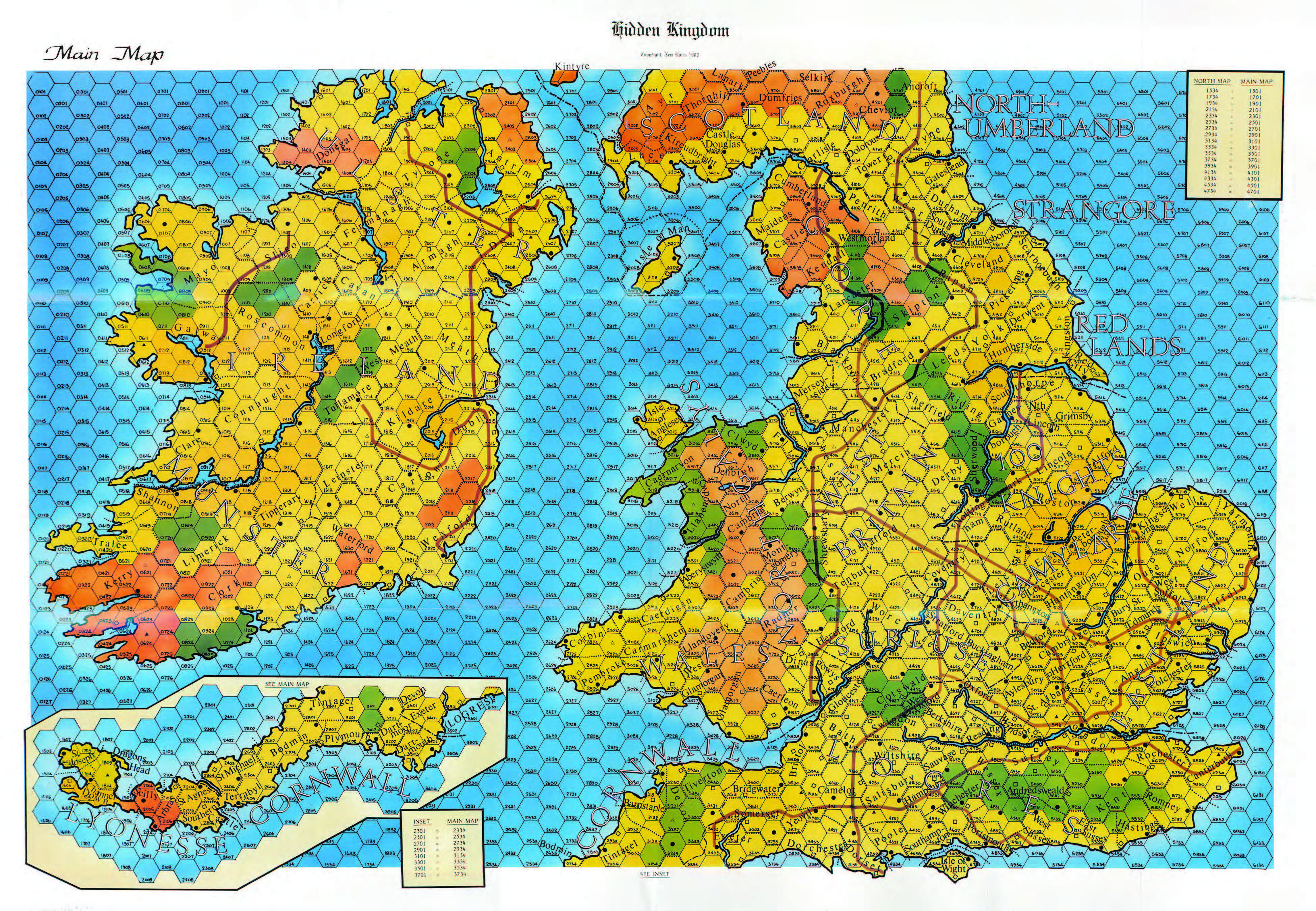 Kickstarter Hidden Kingdom – Two Large Full Color Maps of Arthurian ...