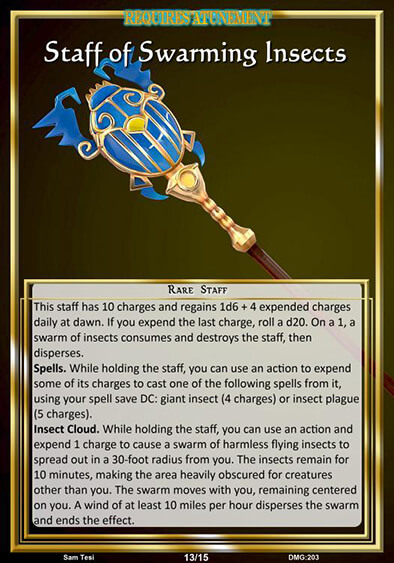 Staff of Swarming Insects.jpg | EN World Tabletop RPG News & Reviews Staff of Swarming Insects.jpg | EN World Tabletop RPG News & Reviews